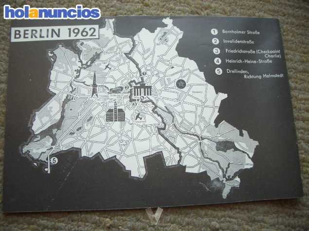 FOLLETO ALEMÁN SOBRE EL MURO DE BERLÍN& 1962 - Otros coleccionismo