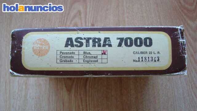 CAJA PISTOLA ASTRA MOD& 7000 CAL 22 LR - Armas