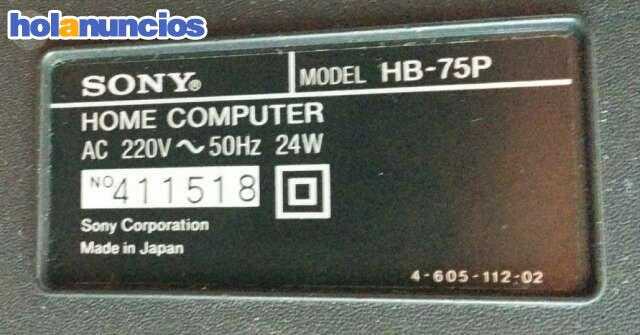 SONY HIT BIT HB-75P MSX-AÑOS 80