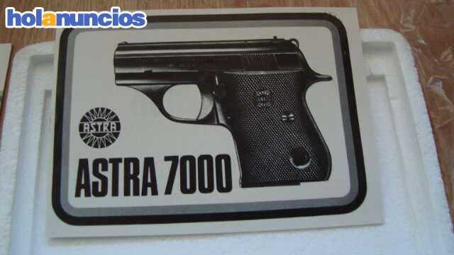 CAJA PISTOLA ASTRA MOD& 7000 CAL 22 LR - Armas